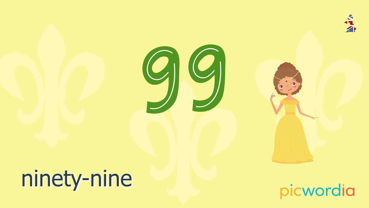 Counting in English from 90 to 100 - English Number for Children - YouTube