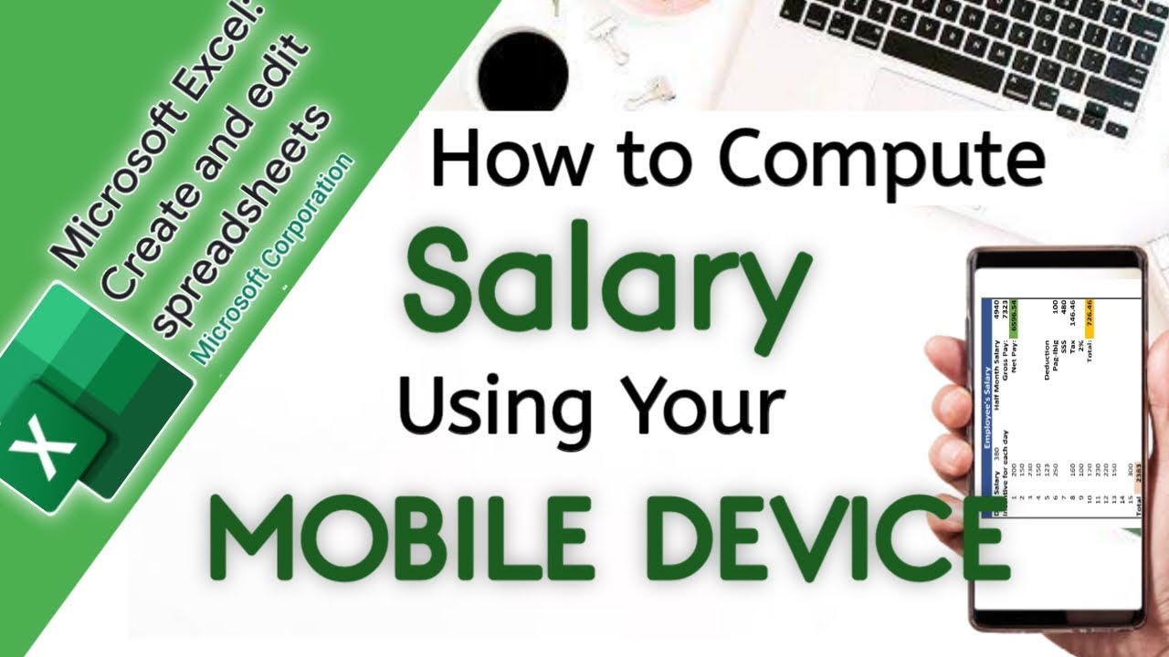 HOW TO COMPUTE SALARY IN MICROSOFT EXCEL USING MOBILE DEVICE | EXCEL ...