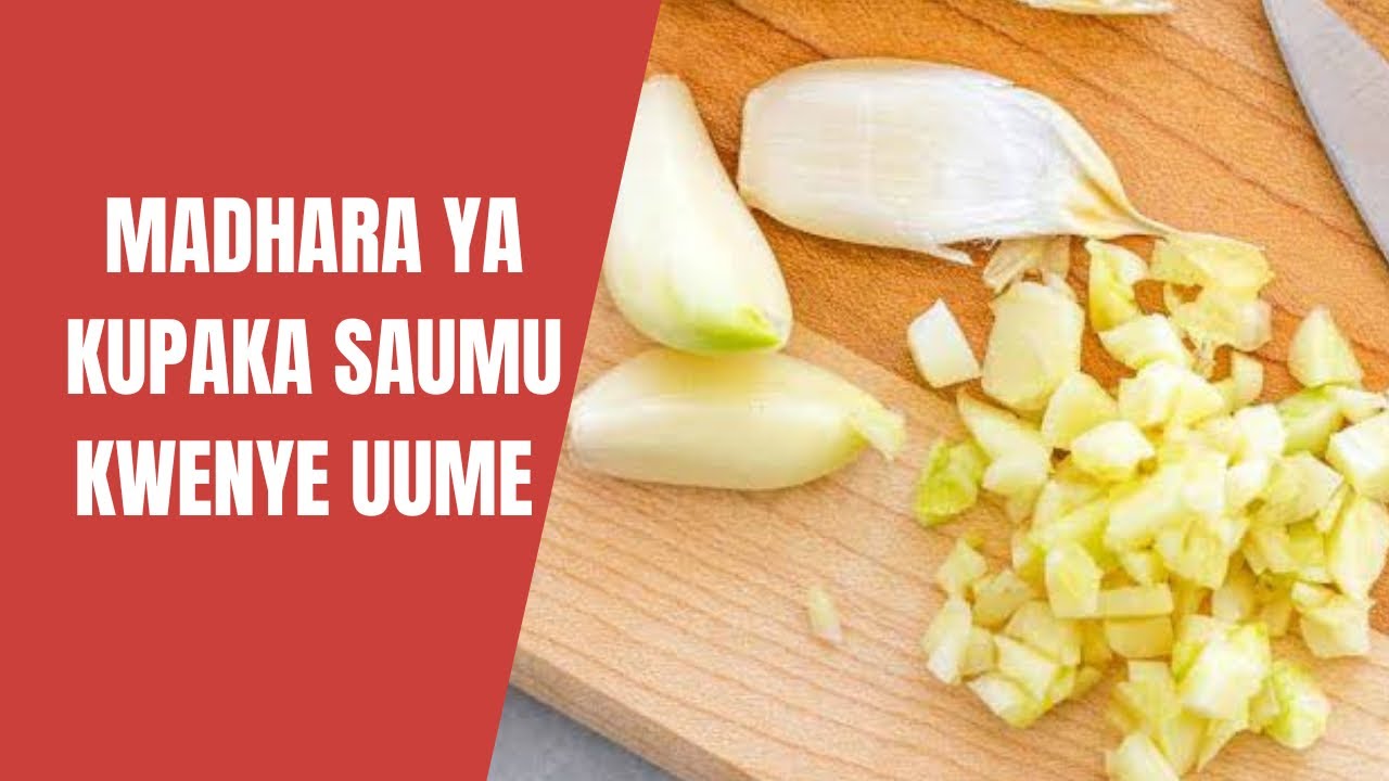 Madhara ya Kupaka Kitunguu Saumu Kwenye Mashine - YouTube