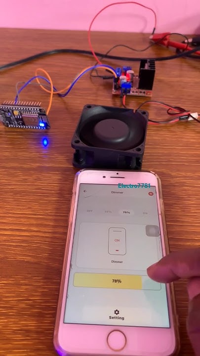 DC Fan Control with ESP32 and KME Smart #esp32 #arduino #fan #kmesmart #iot #shorts - YouTube