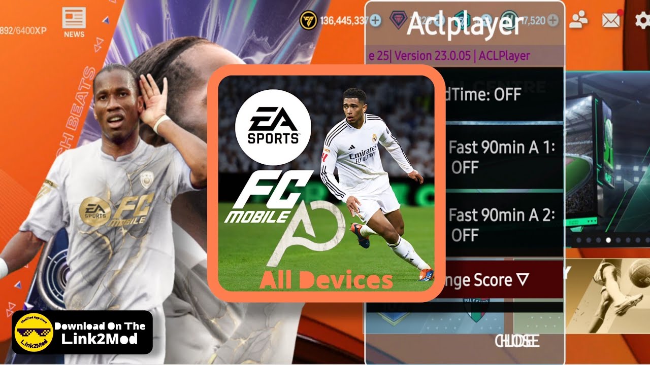 Mod Menu FC Mobile Support All Devices Android 14-15 Vip AclPlayer v24 ...