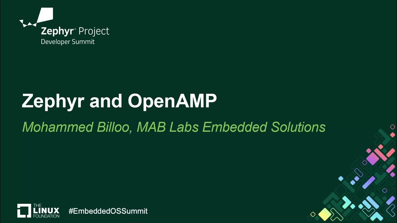 Zephyr and OpenAMP - Mohammed Billoo, MAB Labs Embedded Solutions - YouTube