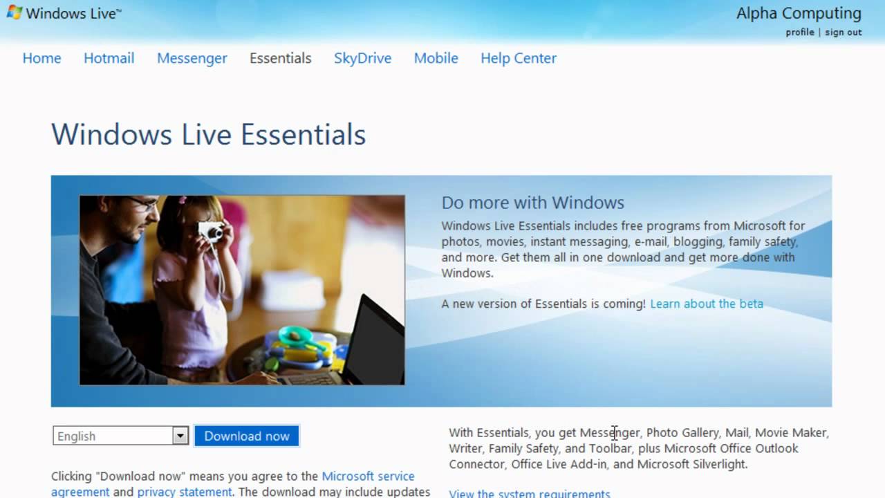 First look Windows Live essentials Beta - YouTube
