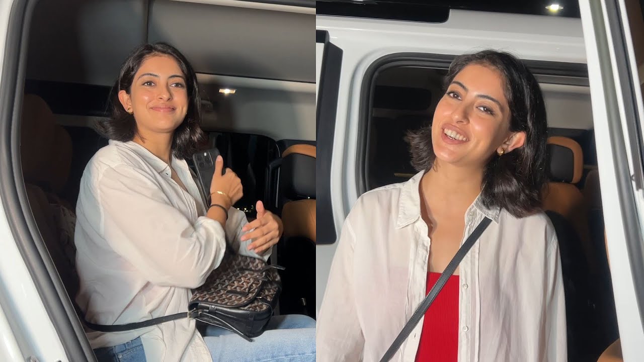 Navya Naveli Nanda Spotted at Farhan Akhtar's Residence | Star-Studded Evening! - YouTube