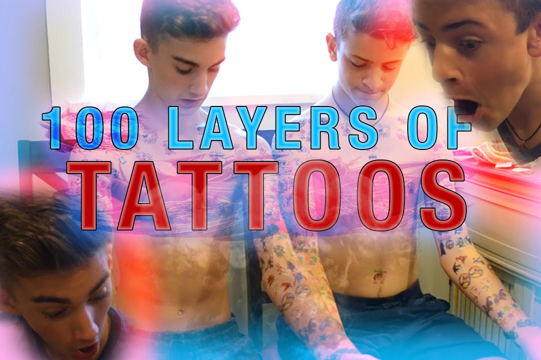 100 LAYERS OF TATTOOS!!! - YouTube