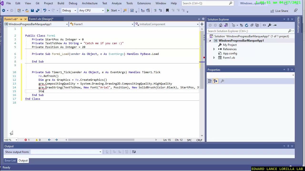 【VISUAL VB NET】ProgressBar Marque - YouTube