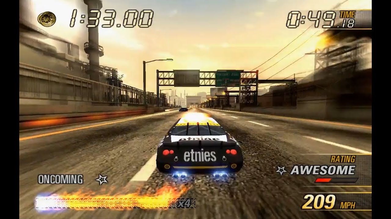 Burnout Revenge - Race Tour Part 75 - Motor City Long Preview (Rank 8 ...