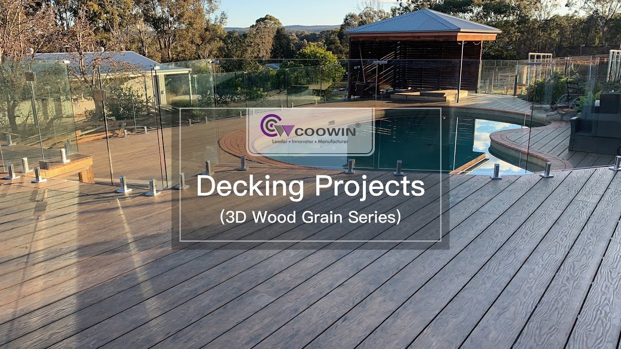 COOWIN® Composite Decking Projects—3D Wood Grain Series 3 - YouTube