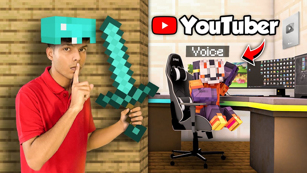 I Played MINECRAFT In Famous YouTuber's Setup - YouTube