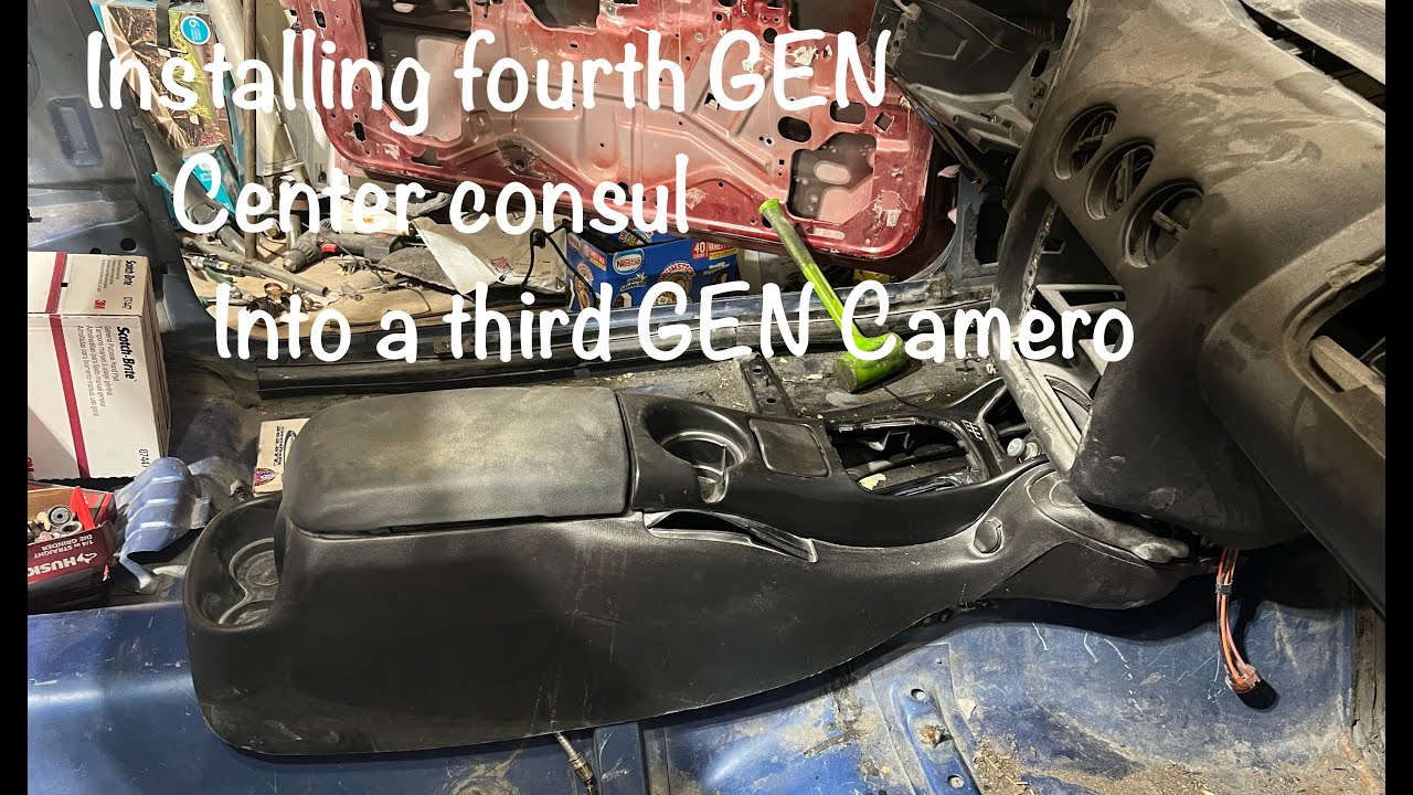 installing fourth gen center console into a third gen camaro - YouTube