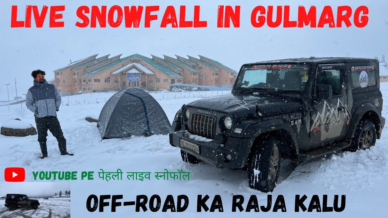 Gulmarg Kashmir live snowfall ️ ⛄️ - YouTube