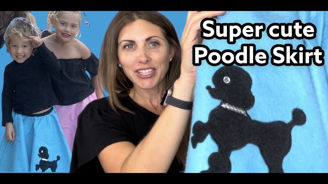 Cutest Toddler Poodle Skirt Perfect For Halloween Or Dress Up! - YouTube