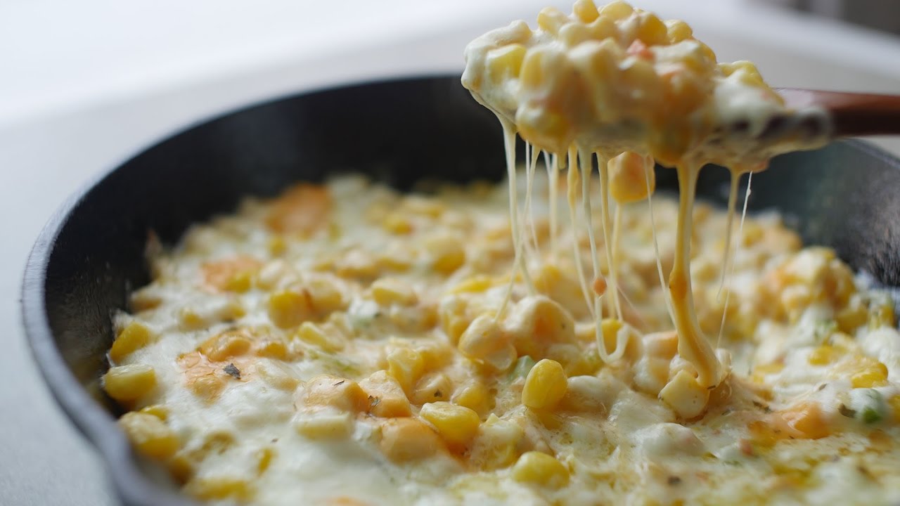 쉽고 맛있는 [ 콘치즈만들기 :corn cheese] 술안주추천 [우미스쿠킹 : 그녀의요리] - YouTube
