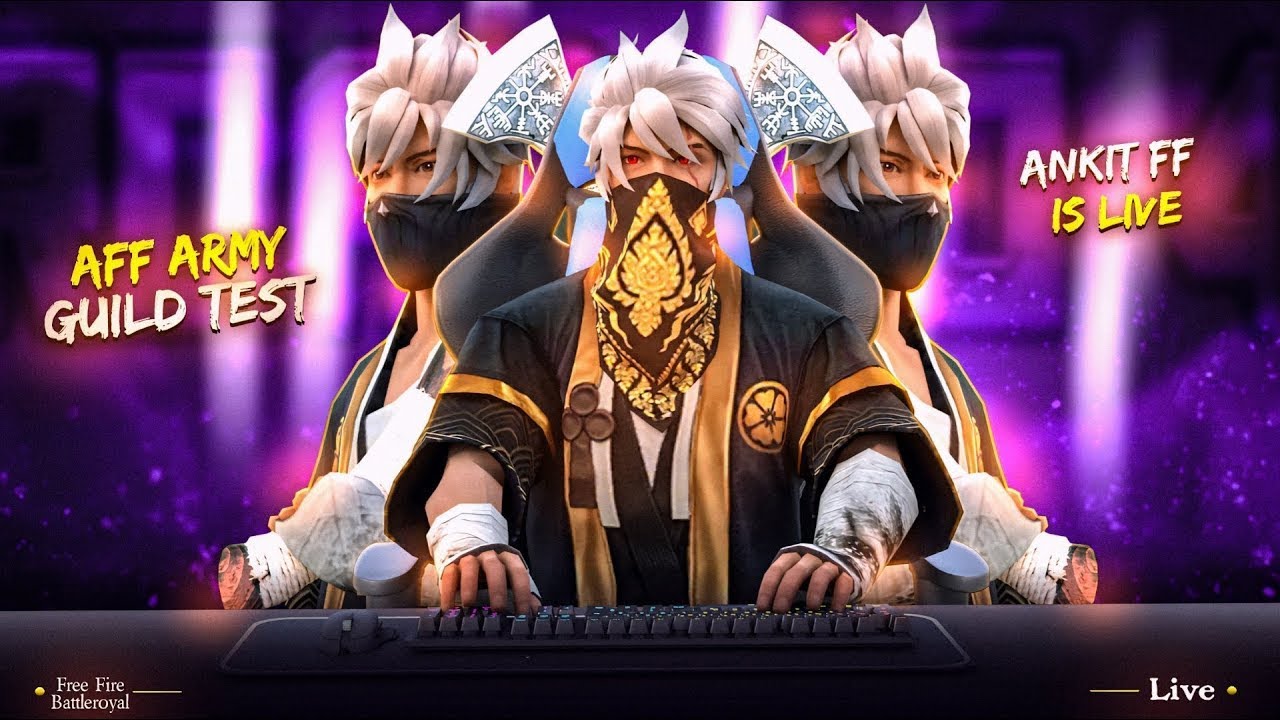 FREE FIRE LIVE GIVEAWAY CUSTOM ROOM | FF LIVE GUILD TEST 1 VS 4 ⚡ ...