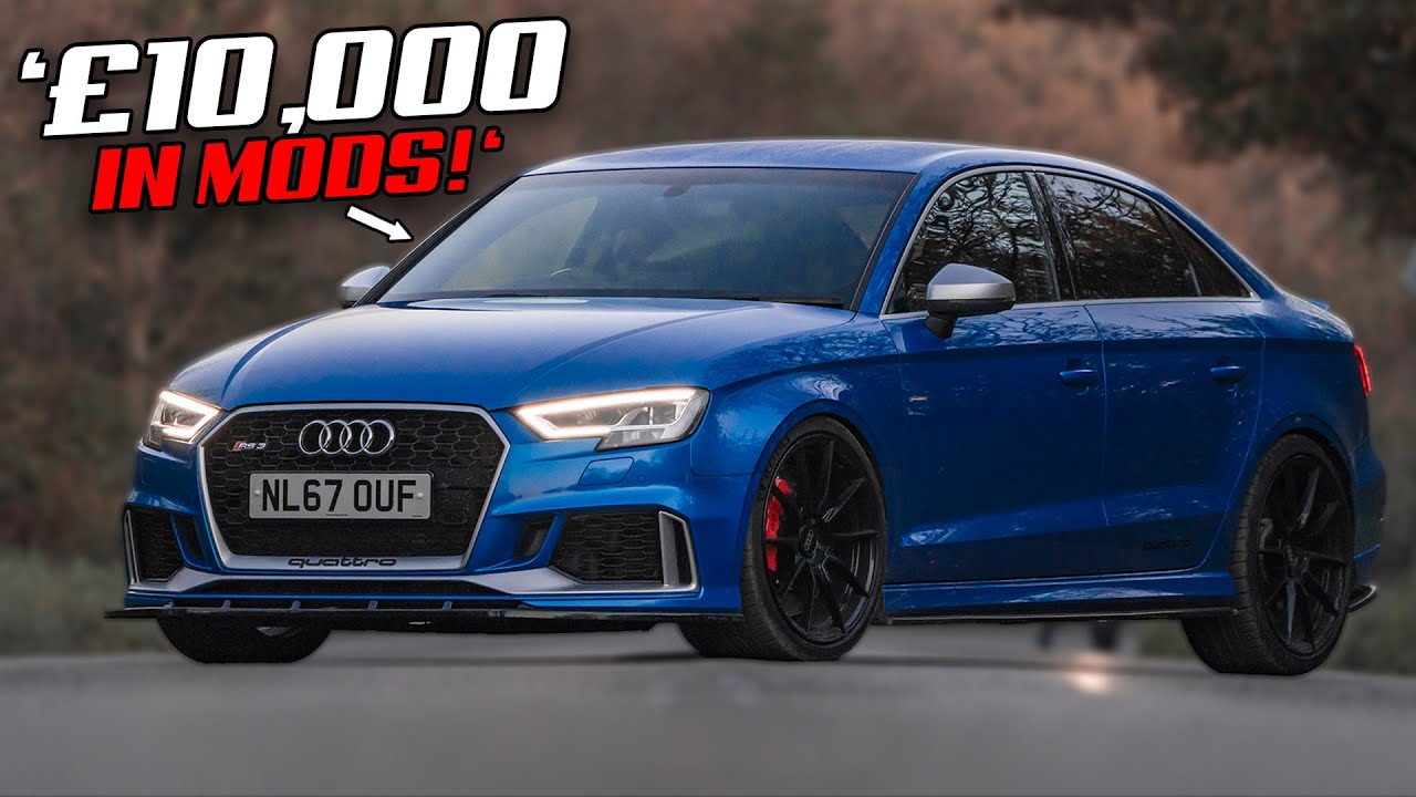 BLASTING A 520HP AUDI RS3!! "POV NIGHT TIME" - YouTube
