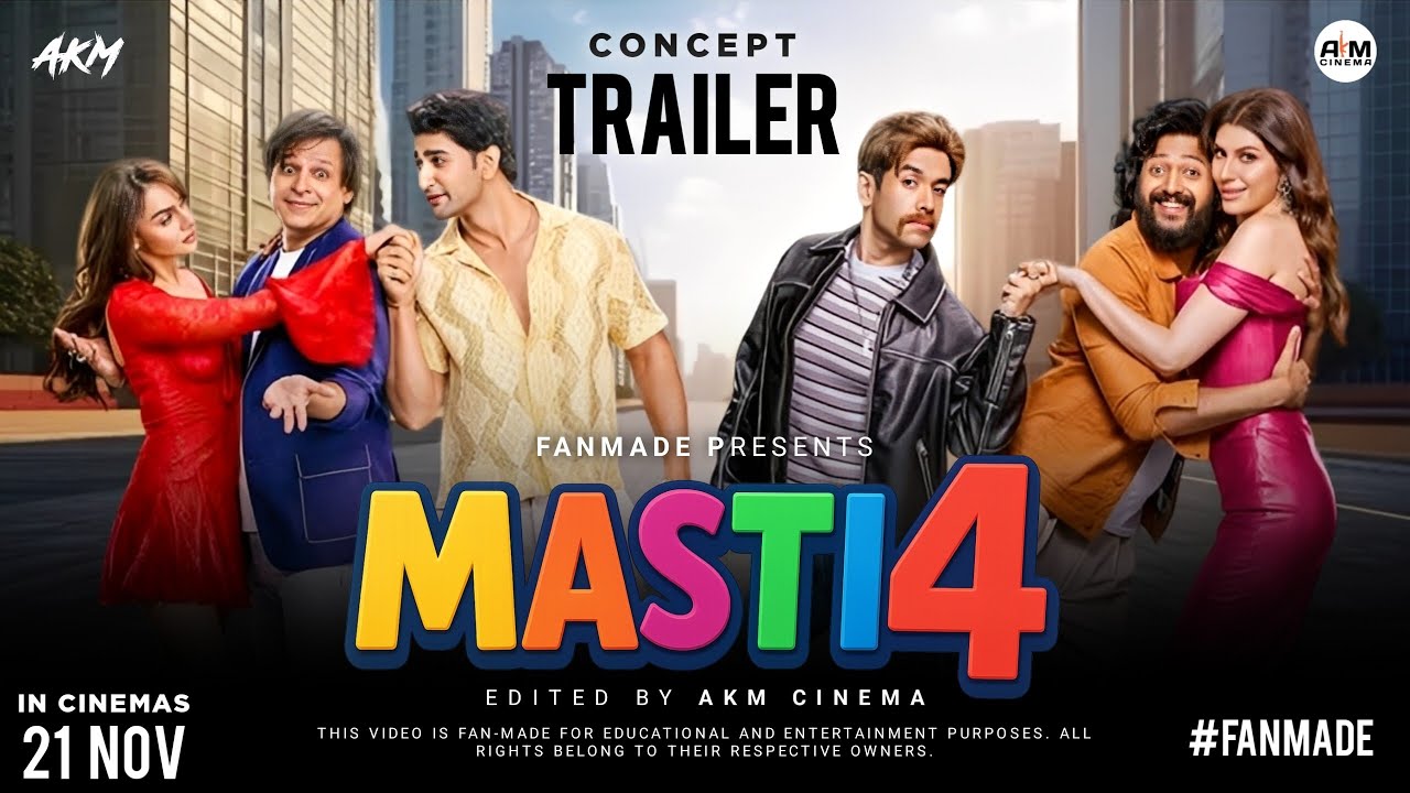 Masti 4 - Concept Trailer | Ritesh, Vivek, Aftab, Nargis, Elnaaz ...