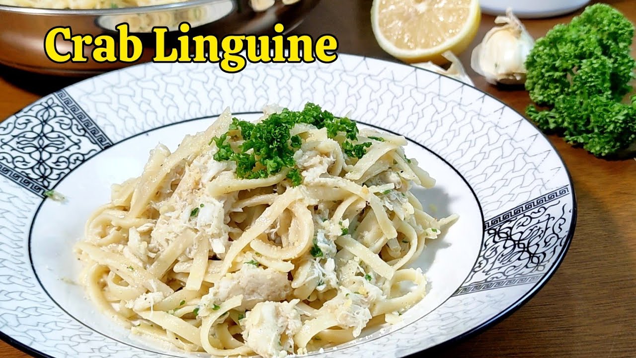 Crab Linguine Pasta | Kitchen time with Anna - YouTube