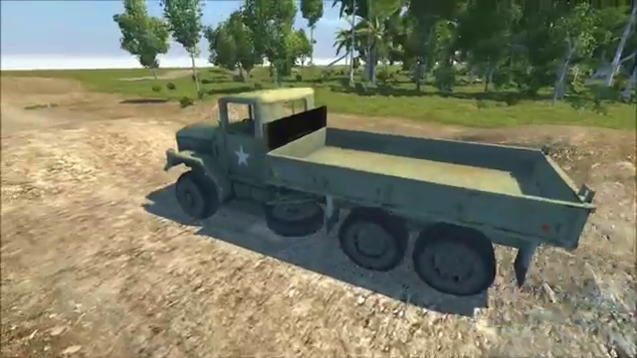 Bisofication Truck M35A2 U.S. Army BeamNG Drive Mod. [WIP] - YouTube