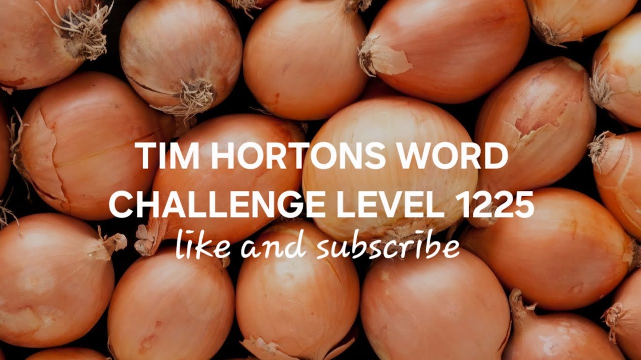 Tim Hortons Word Challenge Level 1225 #timhortons #free #newvideo # ...