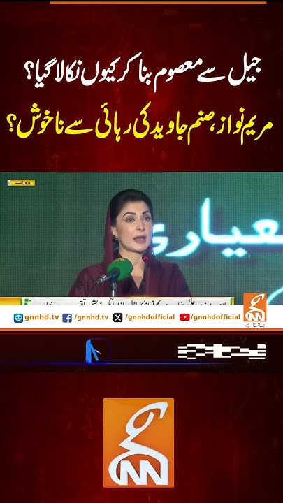 مریم نواز ،صنم جاوید کی رہائی سے نا خوش؟ Gnn News Pti Maryamnawaz Sanamjaved Latest Video