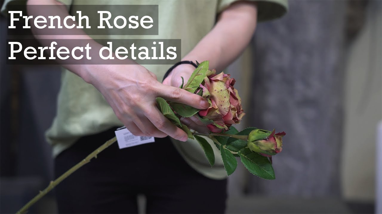 2021 new style details perfect single large artificial French Rose ...