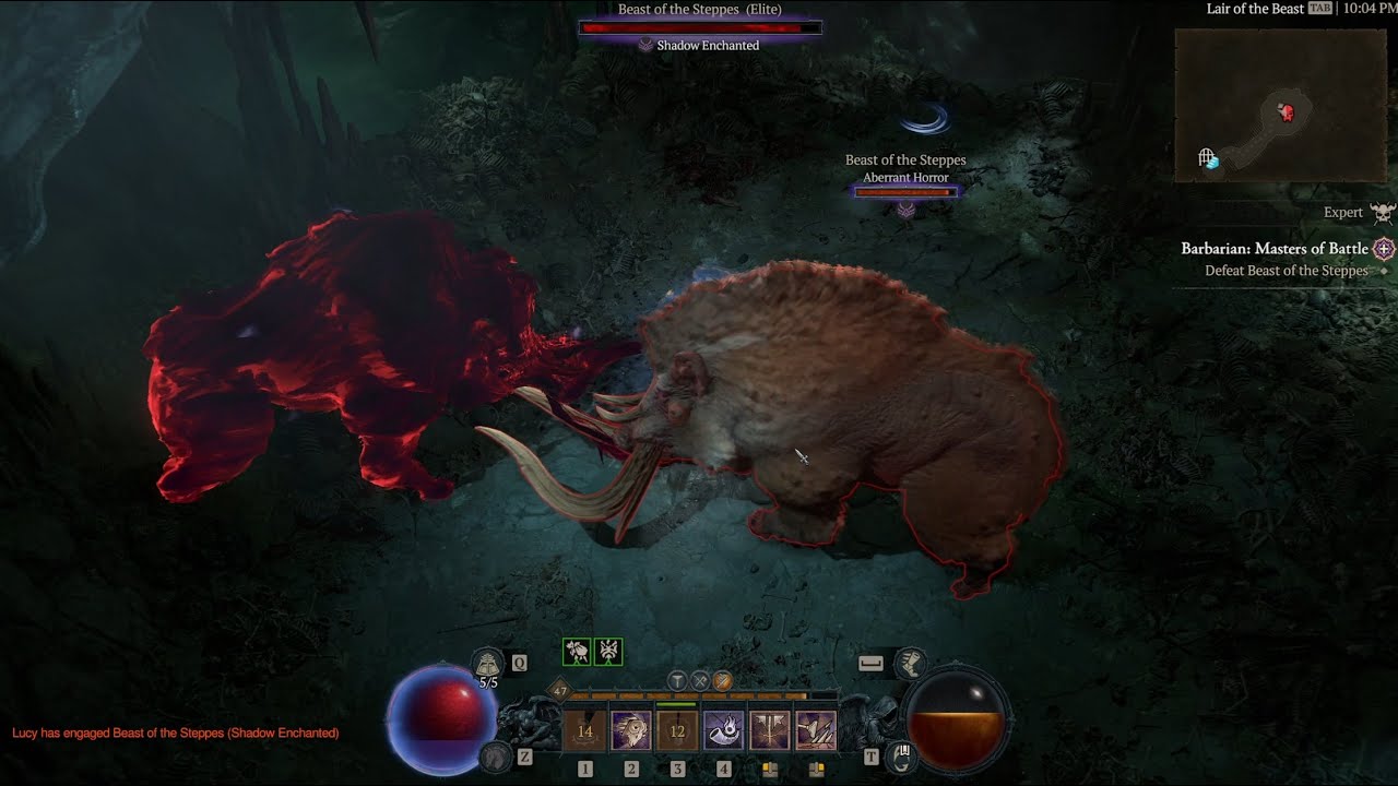 Diablo 4 Beast of the Steppes Gameplay Walkthrough Barbarian Expert ...