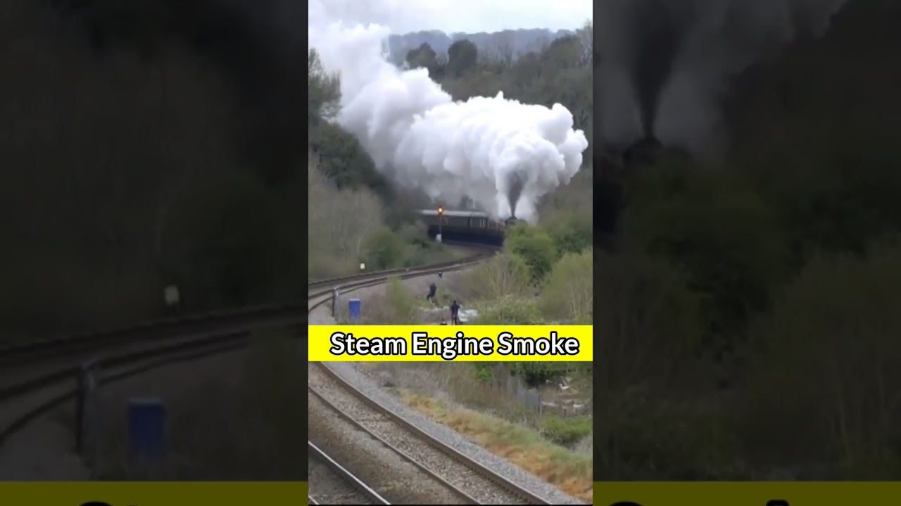 Steam Engine Heavy Exhaust Smoke #steamengine#locomotive#short# ...