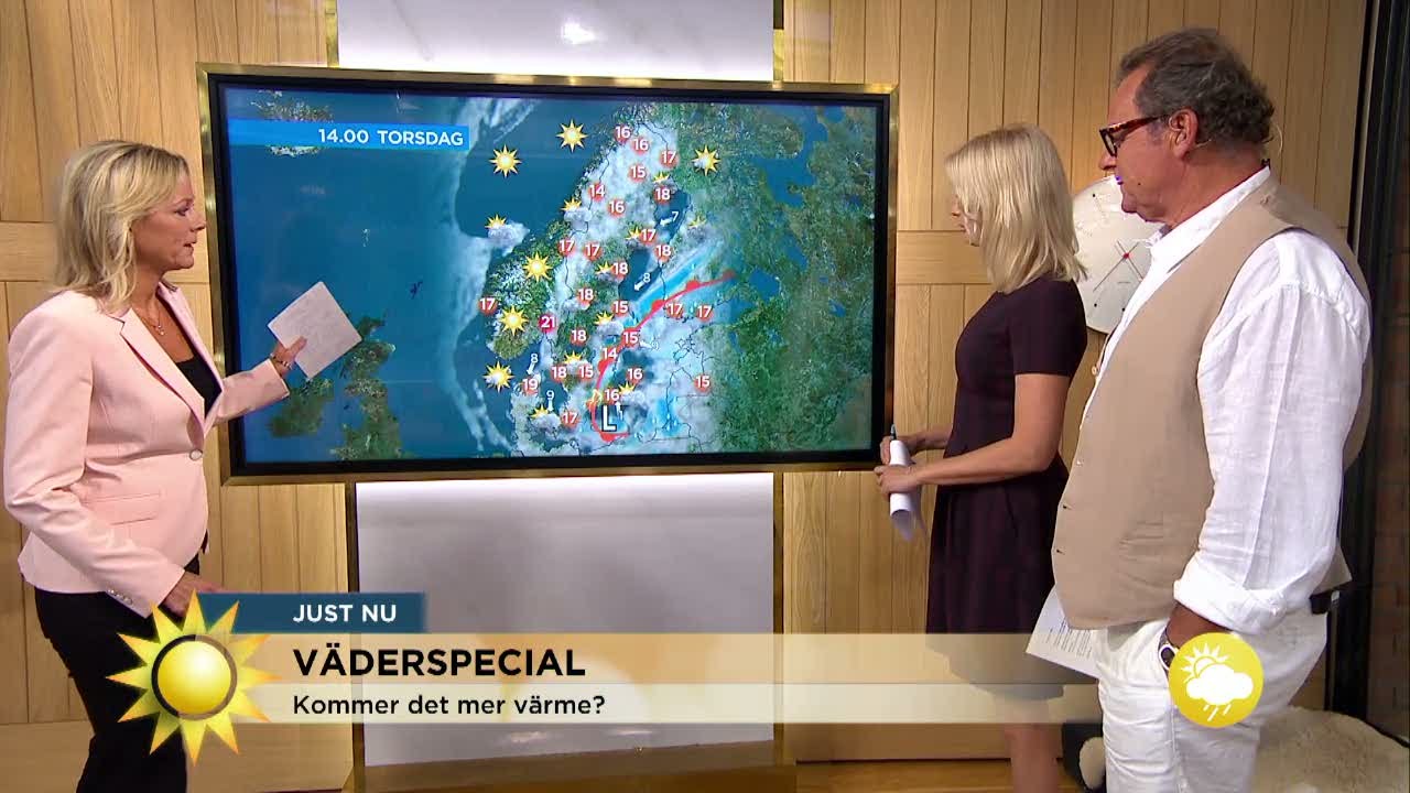 Väderspecial: Fortsatt växlande väder - Nyhetsmorgon (TV4) - YouTube