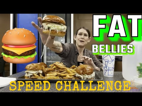 FAT BELLIES, AMAZING MULTI BURGER CHALLENGE!! LOVE AT FIRST SIGHT ...