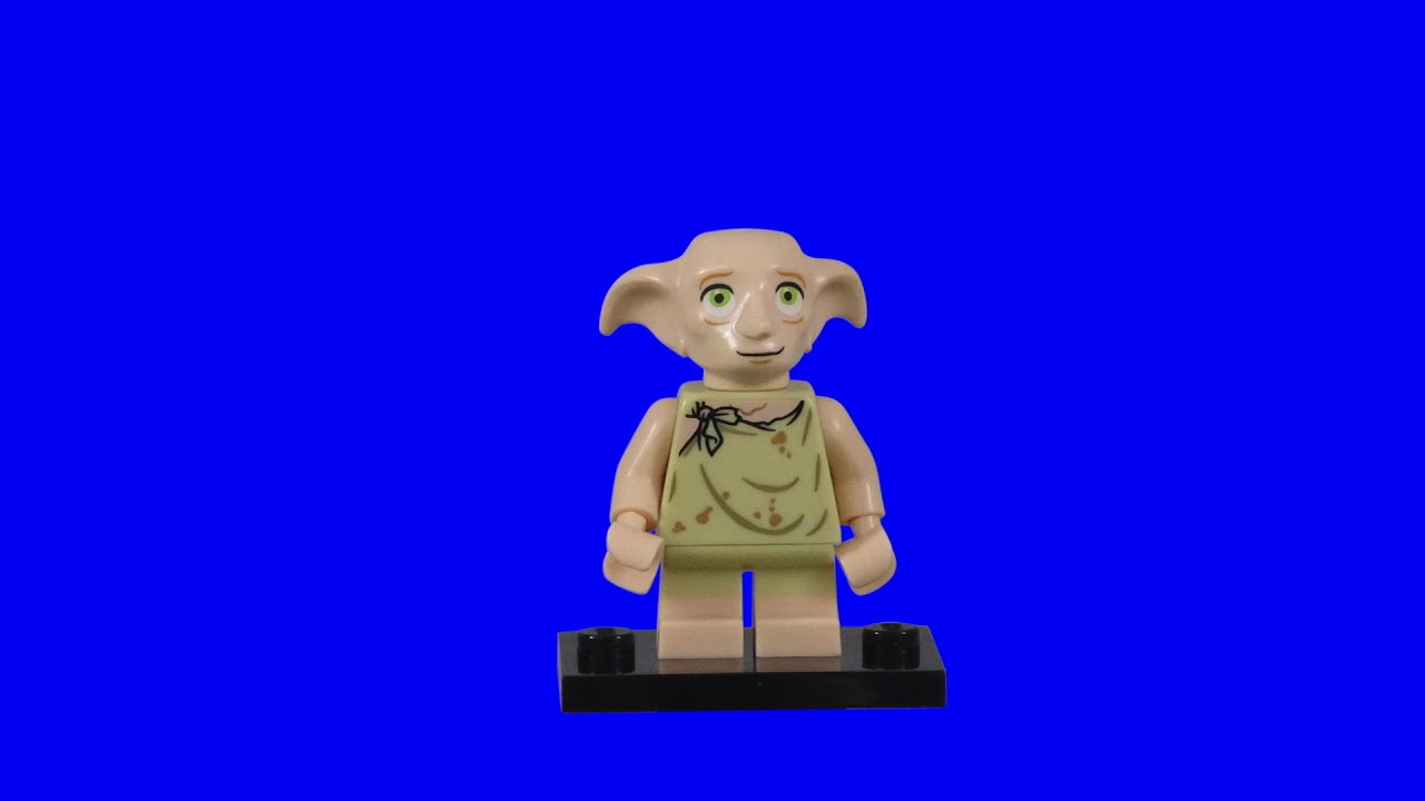 LEGO Dobby Collectable Minifigure Stop Motion Build Blue Screen - YouTube