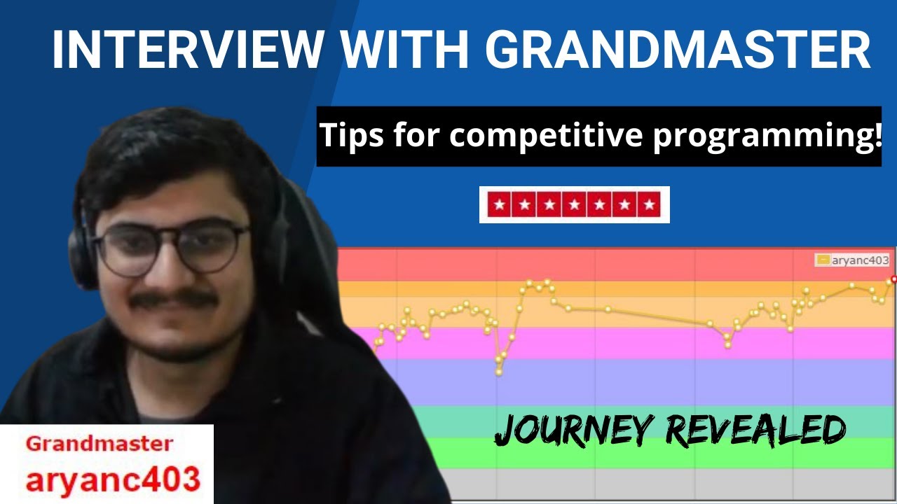 Interview with a Grandmaster ft. aryanc403 | Tips for Competitive Programming - YouTube