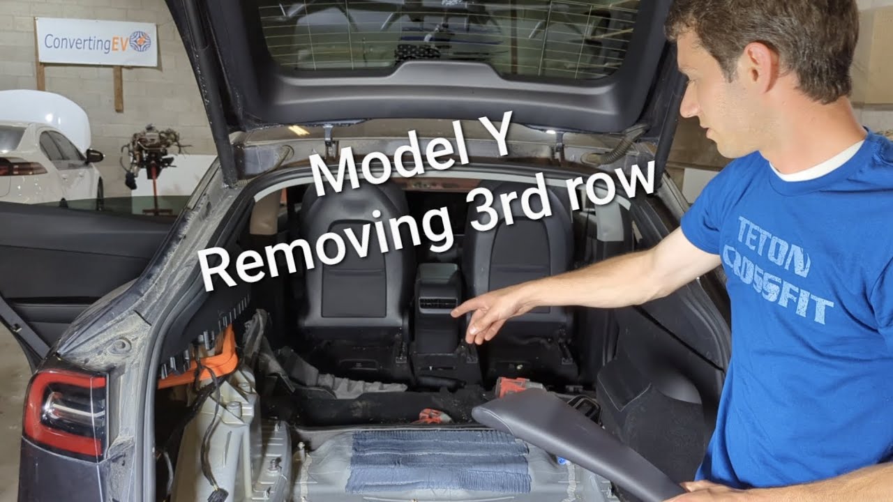 Removing 3rd row from Tesla Model Y - YouTube