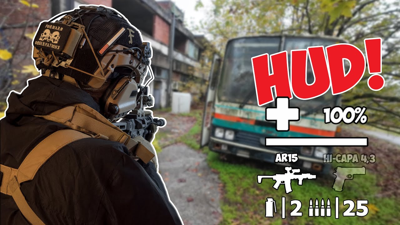 Airsoft Skirmish,Functional HUD in Action - Airsoft Gameplay - YouTube