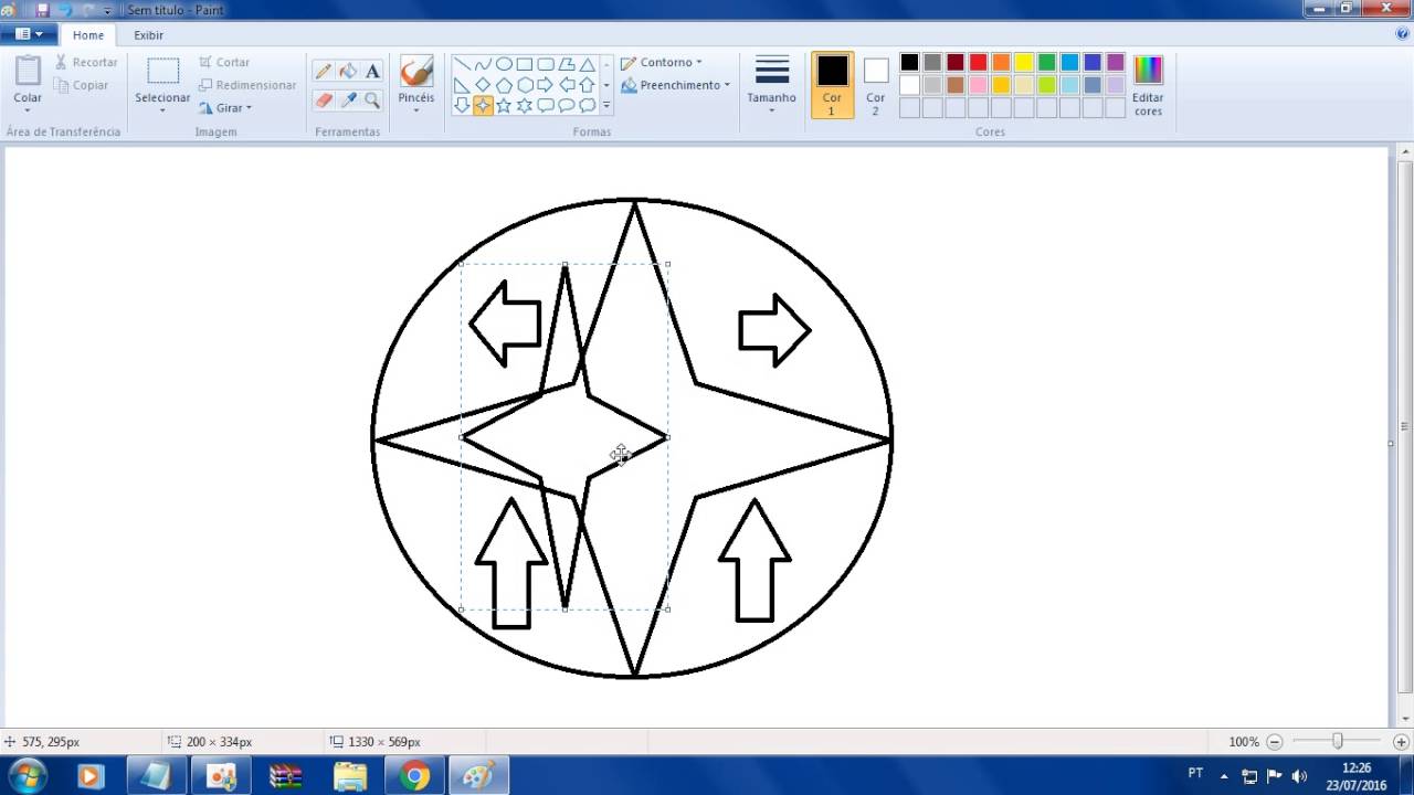 Tutorial#3 COMO FAZER UM ESCUDO NO PAINT - YouTube