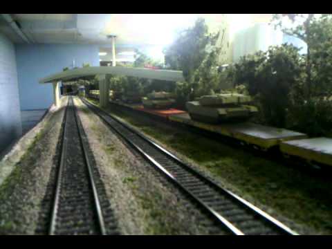 Springfield Illinois Model Railroad Club military train - YouTube