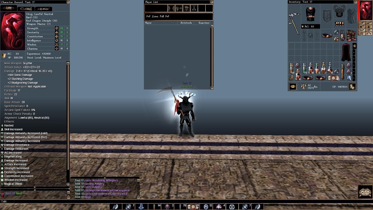 NWN: EE:Arelith,МойБилд(22):Race:Orog,Classes ...