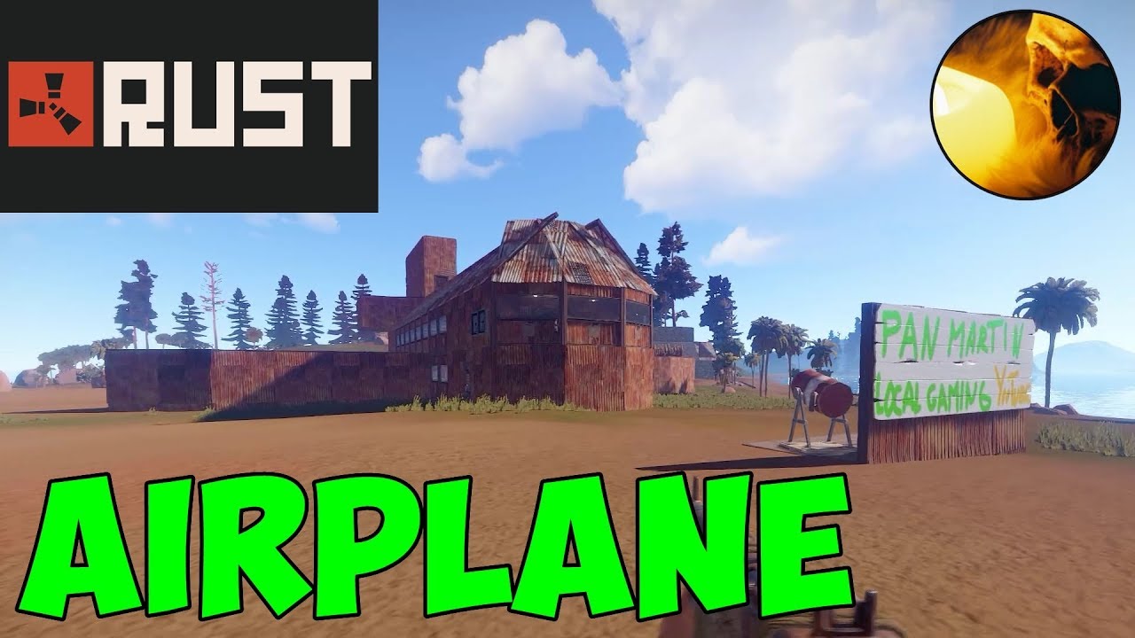 Airplane Base in Rust game / Rust Living in Airplane Part 1 - Build ...