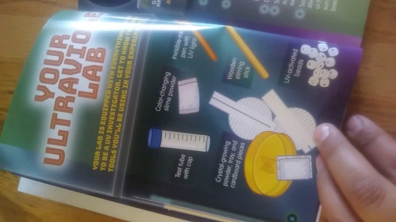 Uv science lab comes with experiments part 1 - YouTube