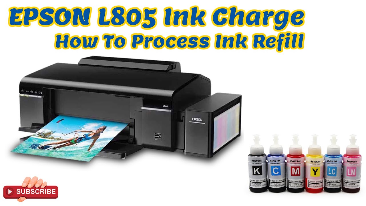 How To Ink Charge Epson L805 First Times | JuegKh ...