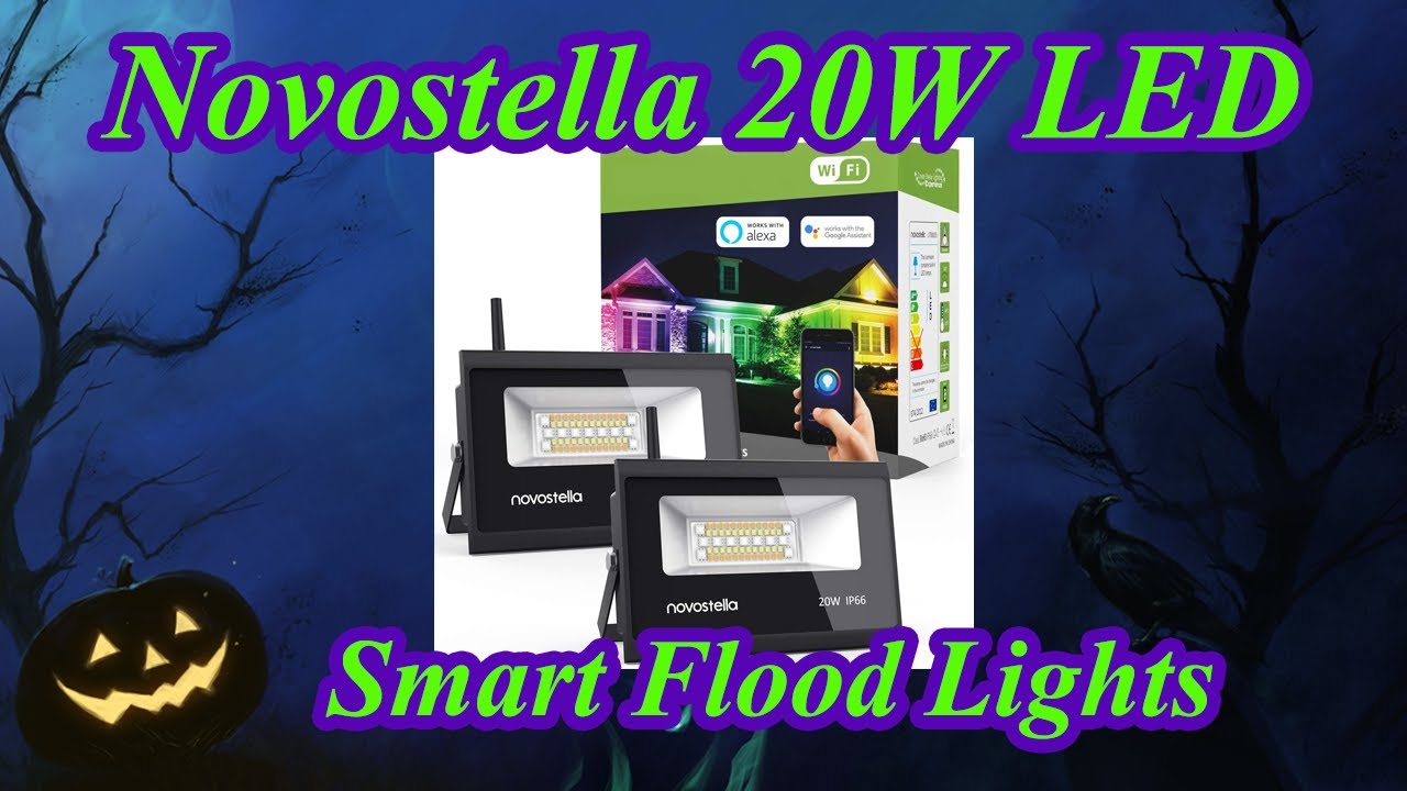 Novostella 20W LED Smart Flood Lights - YouTube