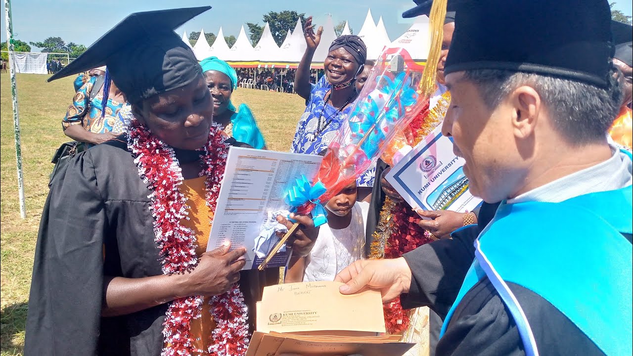 First class graduates of Kumi University's 17th graduation 🎓 being ...