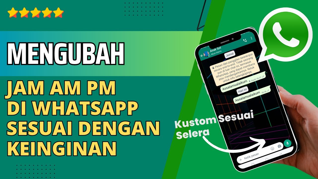 Cara Mengubah Jam Am Pm di Whatsapp 2023 Menjadi 24 Jam - YouTube