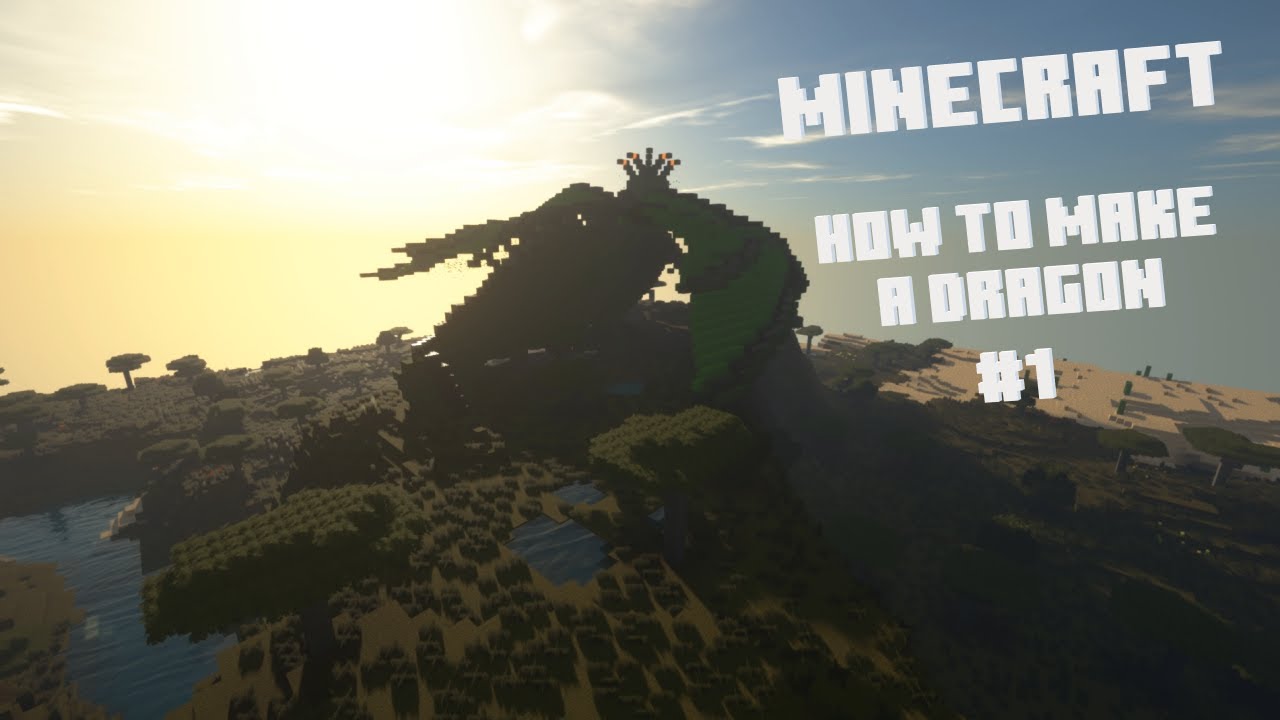 Minecraft: How to build a Dragon #1 - YouTube