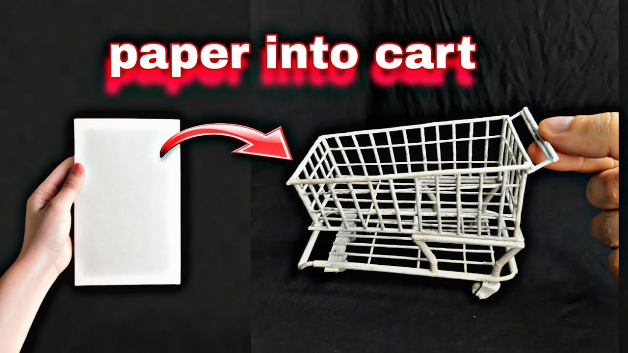 How to make miniature cart diorama tutorial - YouTube