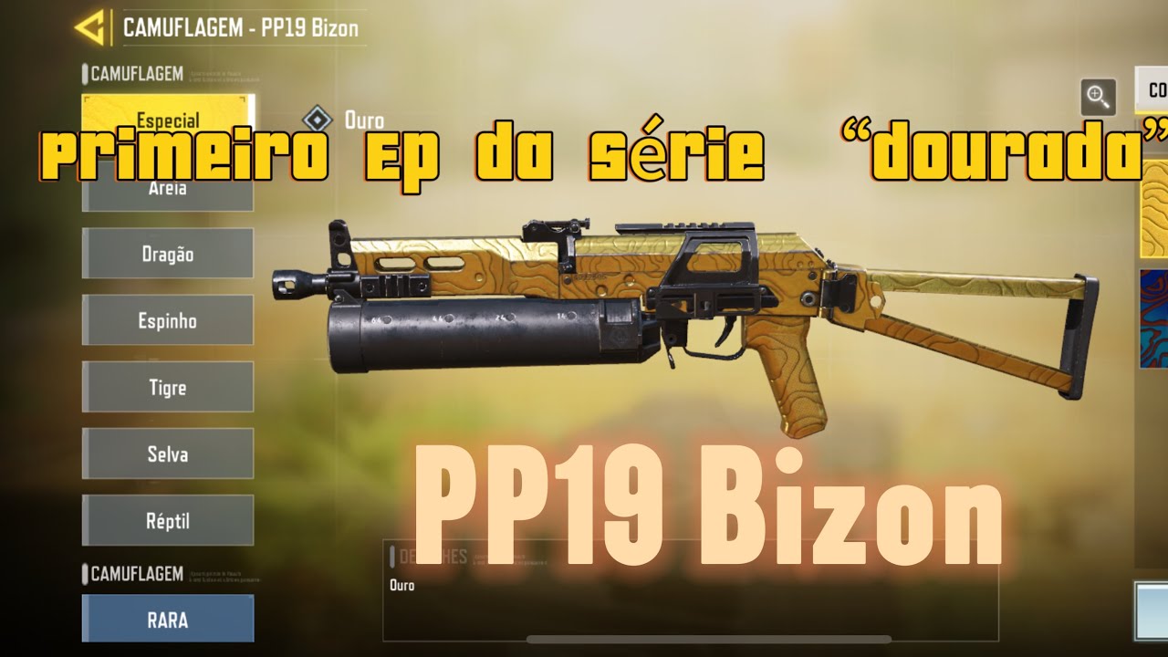 NOVA SÉRIE, “DOURADA” codm, PP19 Bizon - YouTube