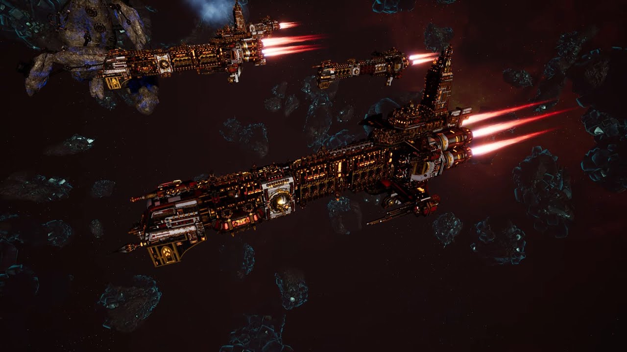 Adeptus Mechanicus vs Chaos - Massive Battle - Battlefleet Gothic ...