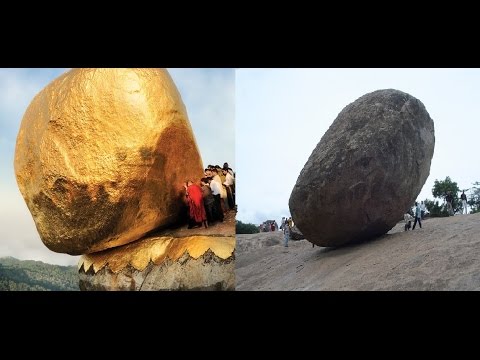 Stones defy gravity - Vaanirai Kal India and Golden rock Myanmar - YouTube