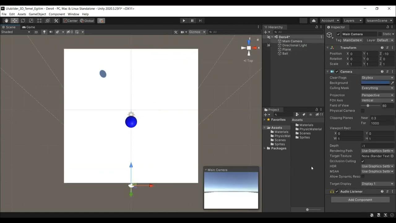 Unity , Hierarchy panel kullanımı. - YouTube
