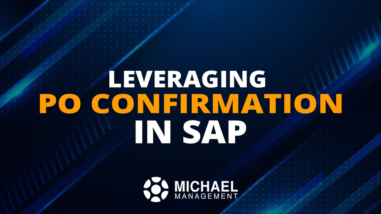 Leveraging PO Confirmation In SAP YouTube Leveraging PO Confirmation In SAP YouTube