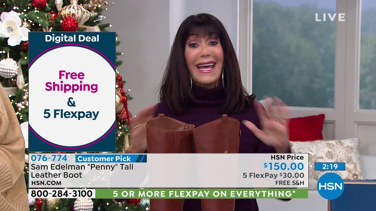 Sam Edelman "Penny" Tall Leather Boot - YouTube